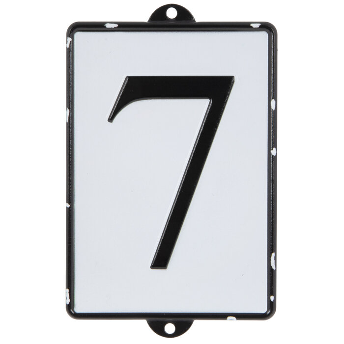 Black & White Number Metal Sign - 7 | Hobby Lobby | 2124907