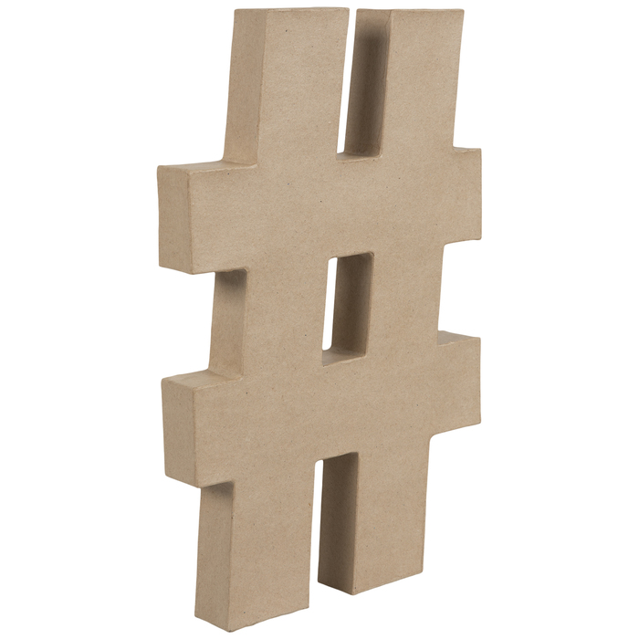 Paper Mache Hashtag - 16" | Hobby Lobby | 1331438