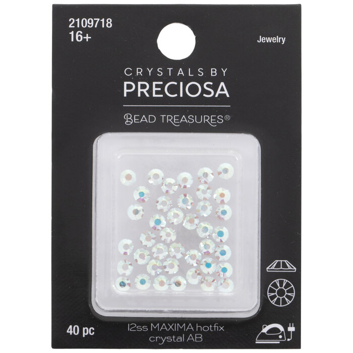 Crystal AB Maxima Hotfix Crystals - 12ss | Hobby Lobby | 2109718