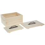 Wood Box With Metal Handle Set | Hobby Lobby | 1777895