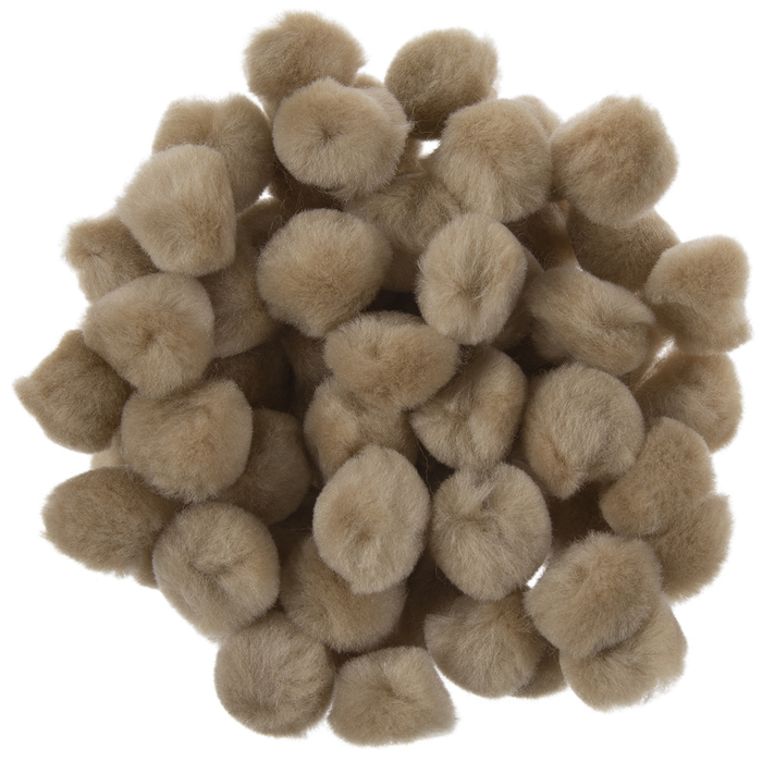 Beige Pom Poms - 1" | Hobby Lobby | 509224