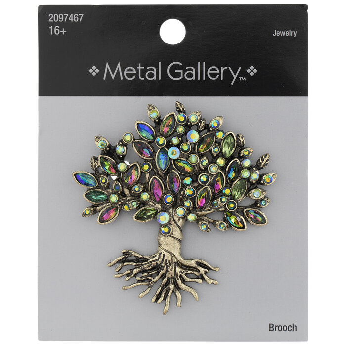 Tree With Roots Rhinestone Brooch | Hobby Lobby | 2097467