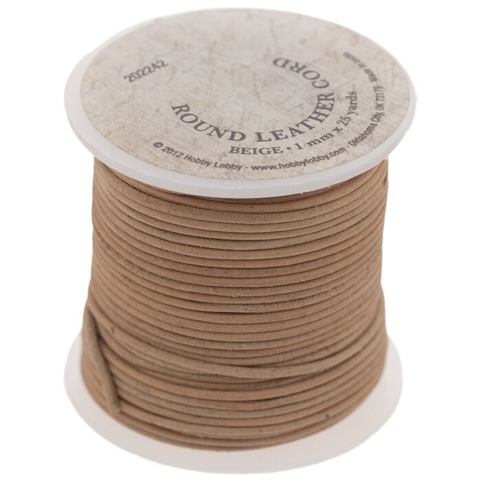 Round Leather Cord Spool | Hobby Lobby