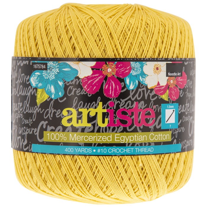 Lemon Artiste Cotton Crochet Thread | Hobby Lobby | 1675784