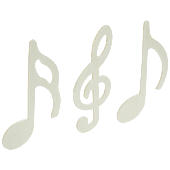 Craft Supplies & Tools Kids' Crafts Music Note wood shape wood cutouts ...