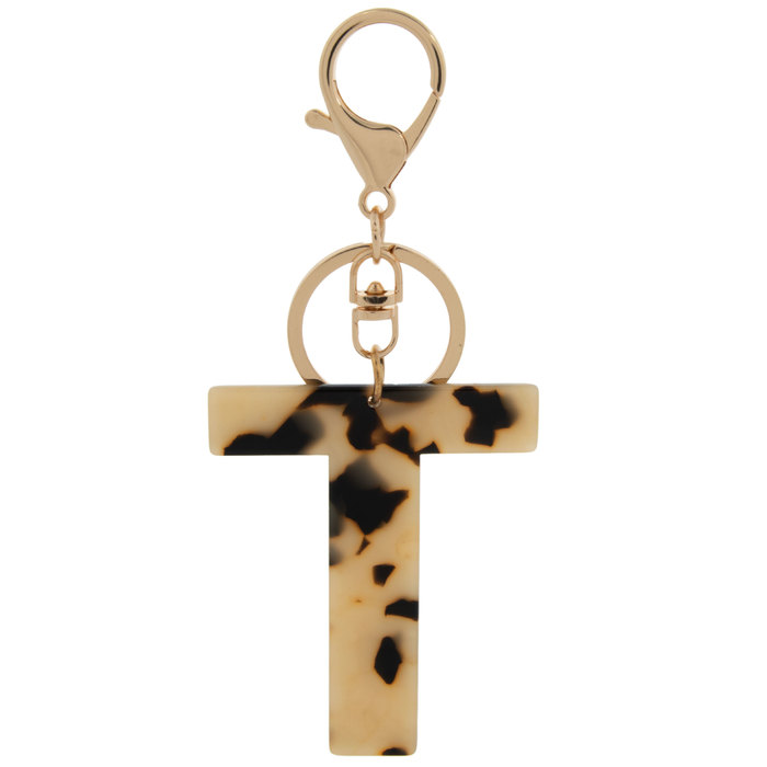 Leopard Print Letter Keychain - T | Hobby Lobby | 1855121