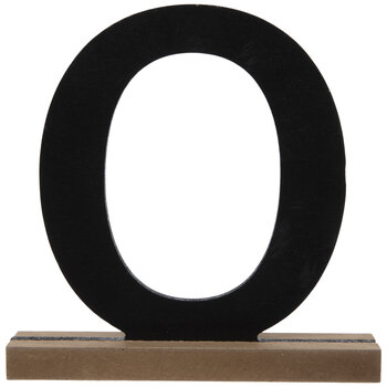Black Letter Wood Decor - O | Hobby Lobby | 2228203