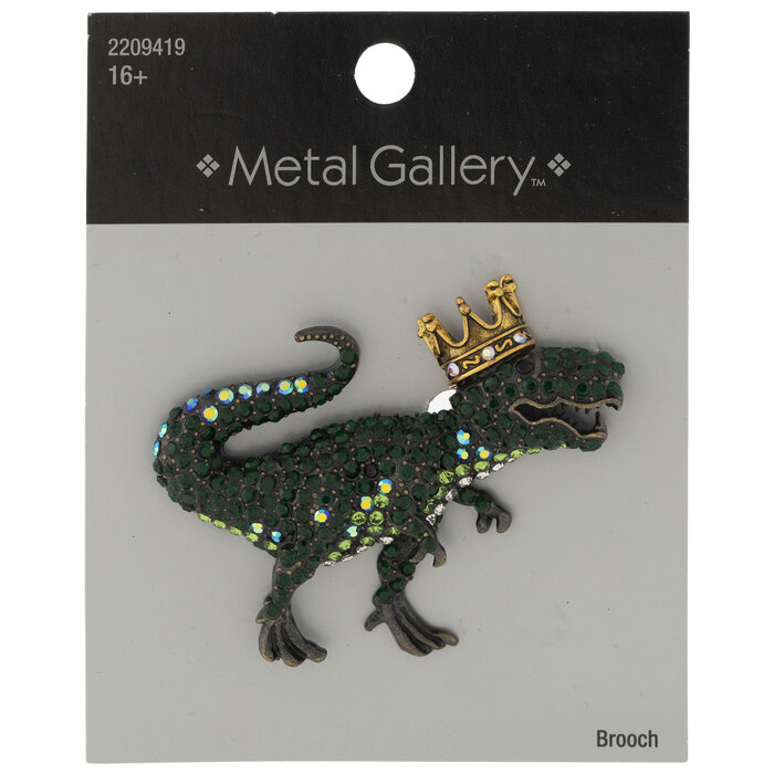 King T-Rex Rhinestone Brooch | Hobby Lobby | 2209419