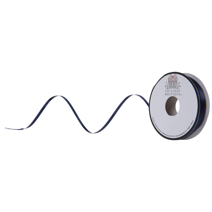 Navy Double-Face Satin Ribbon - 1/8" | Hobby Lobby | 1424894