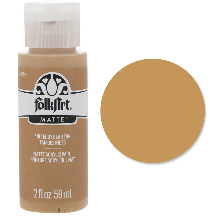 Teddy Bear Tan FolkArt Acrylic Paint | Hobby Lobby | 714980
