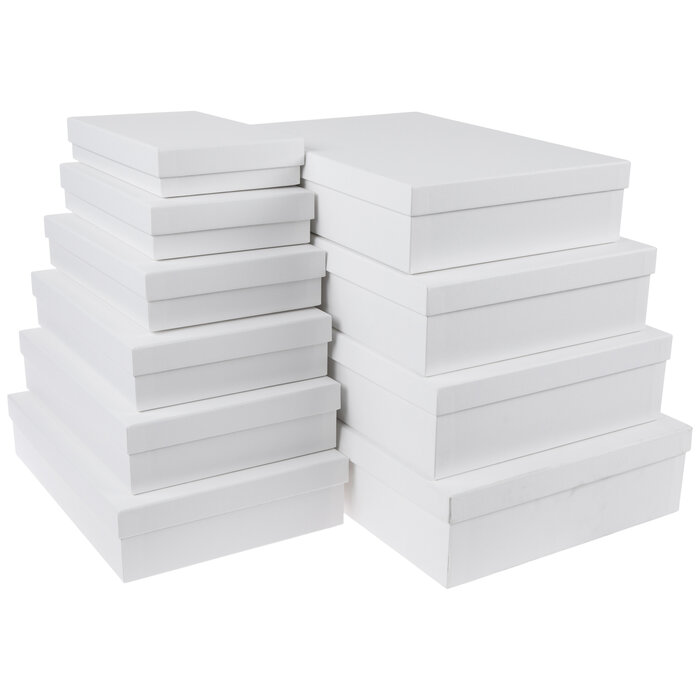 White Rectangle Nested Boxes | Hobby Lobby | 2244770
