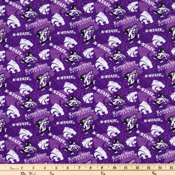 Kansas State Allover Collegiate Cotton Fabric | Hobby Lobby | 952523
