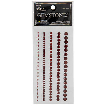 Red Round Rhinestone Border Stickers | Hobby Lobby | 863241