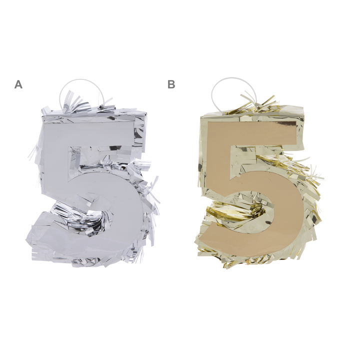 Metallic Number Mini Pinata - 5 | Hobby Lobby | 1911445