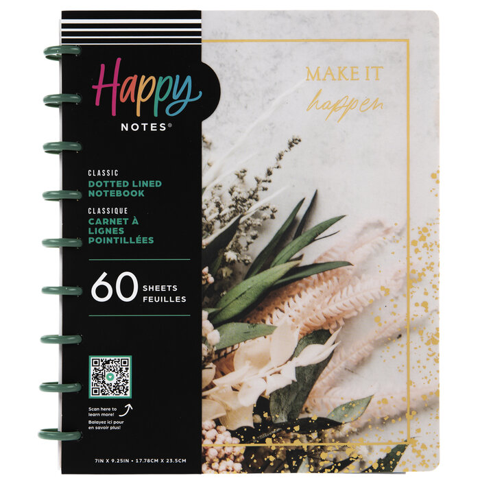 Make It Happen Floral Happy Notes Notebook | Hobby Lobby | 2249597
