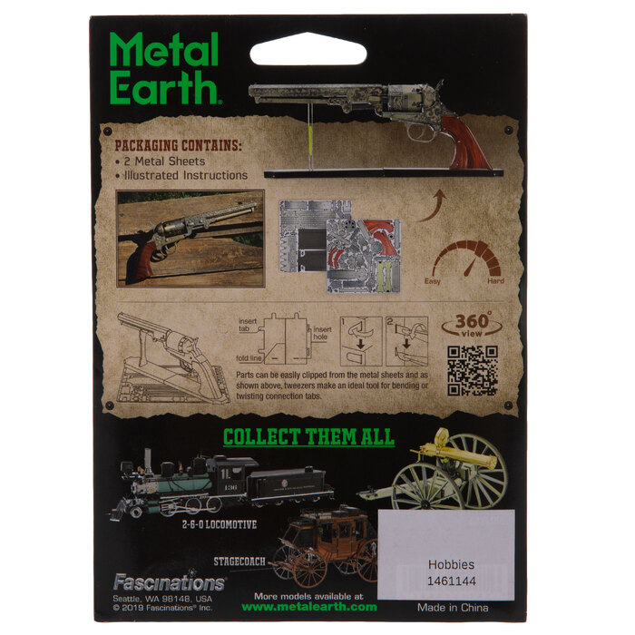 Wild West Revolver Metal Model Kit | Hobby Lobby | 1461144