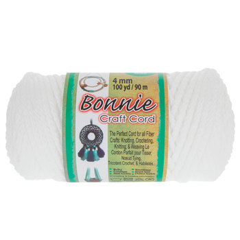 White Bonnie Braided Macrame Craft Cord - 4mm | Hobby Lobby | 940973