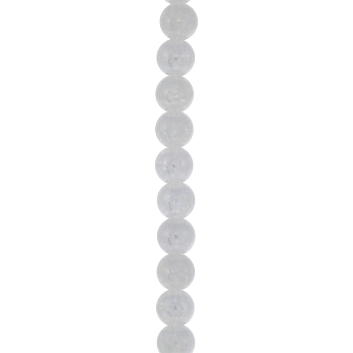 White Quartz Glass Bead Strand | Hobby Lobby | 1971522