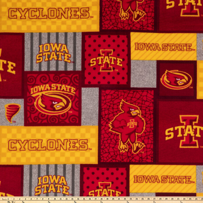 Iowa State Block Collegiate Fleece Fabric | Hobby Lobby | 952382