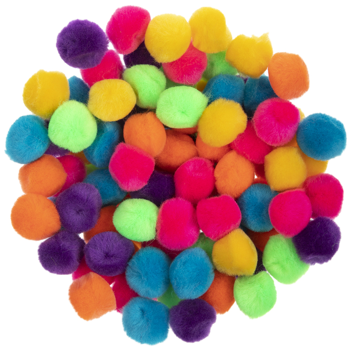 Bright Multi Pom Poms - 3/4" | Hobby Lobby | 459545