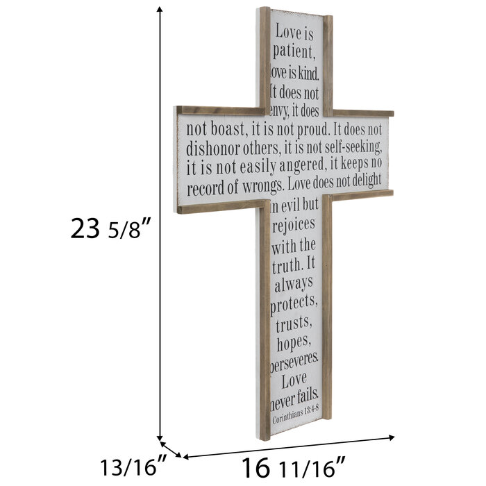 1 Corinthians 13:4-8 Wood Wall Cross | Hobby Lobby | 2120814