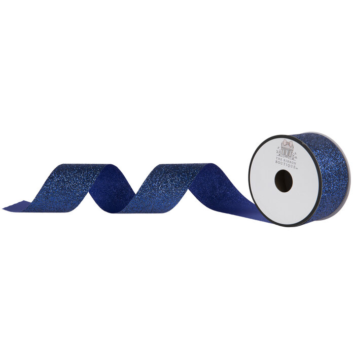 Royal Blue Glitter Ribbon - 1 1/2" | Hobby Lobby | 1168350