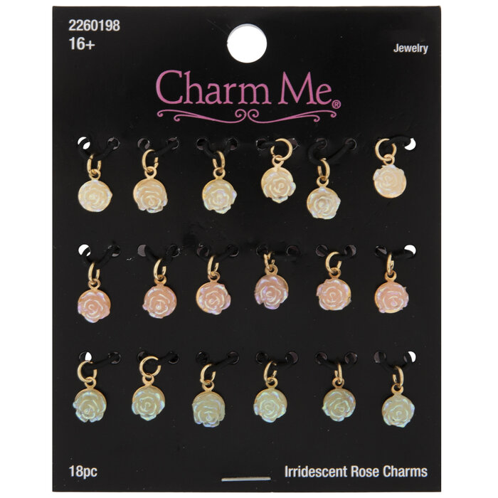 Iridescent Rose Charms | Hobby Lobby | 2260198