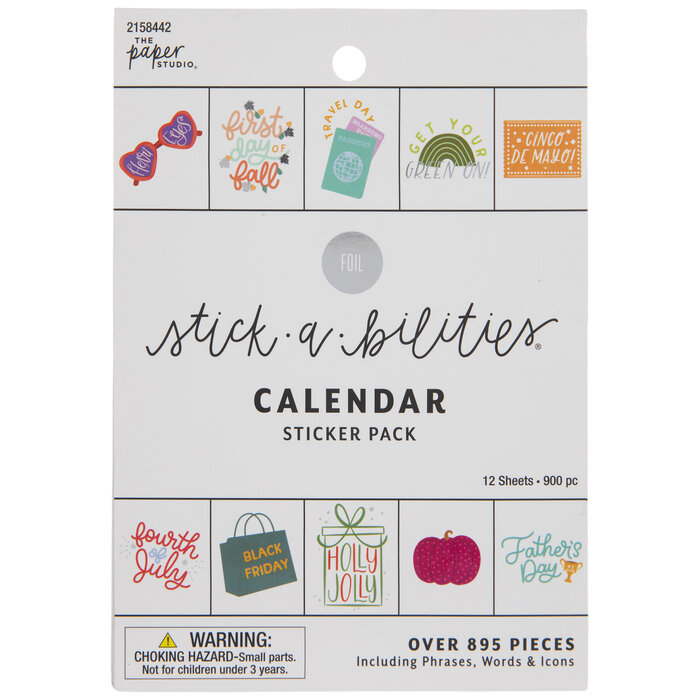 Calendar Foil Stickers | Hobby Lobby | 2158442