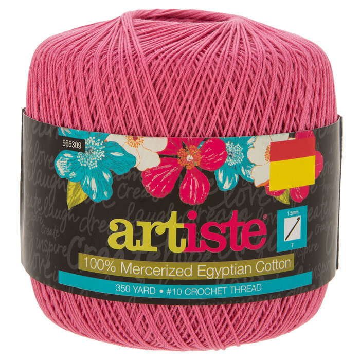 Tropical Pink Artiste Cotton Crochet Thread | Hobby Lobby | 966309