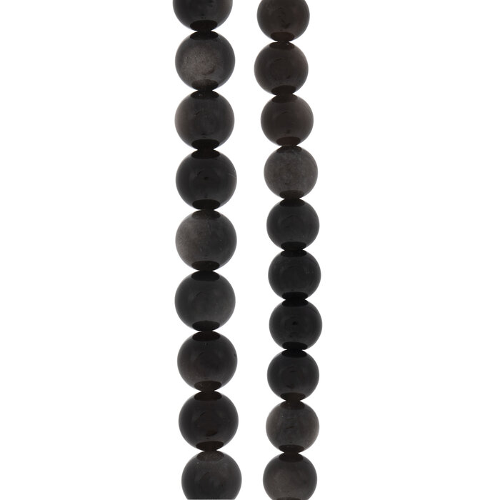 Silver Obsidian Round Bead Strands | Hobby Lobby | 2100261