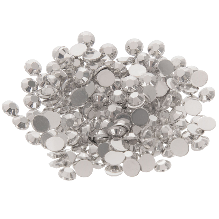 Silver Round Acrylic Rhinestones | Hobby Lobby