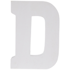 White Letter Wood Wall Decor - D | Hobby Lobby | 1897156