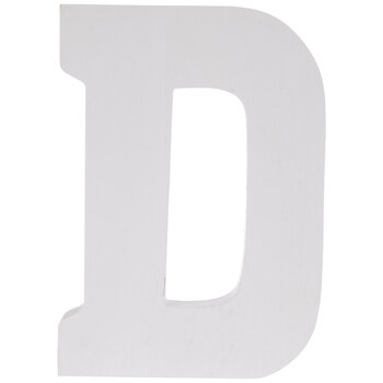 White Letter Wood Wall Decor - D | Hobby Lobby | 1897156