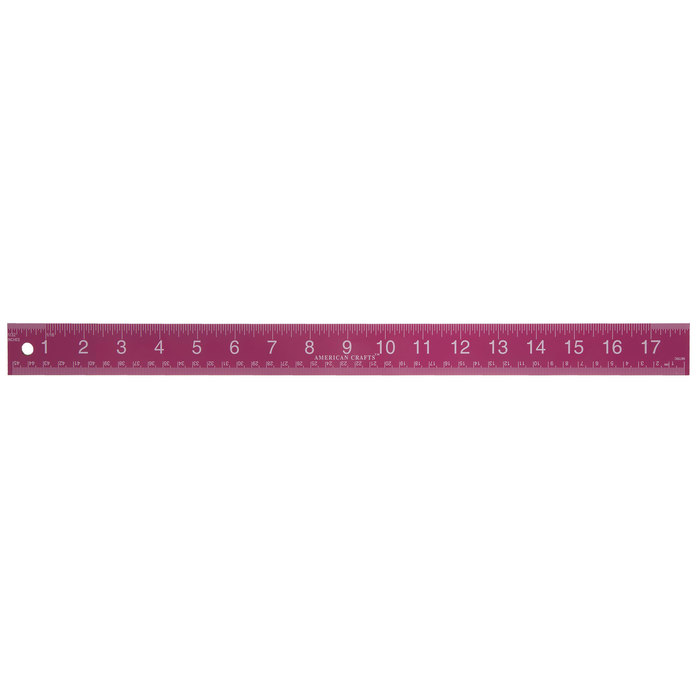 Hot Pink Metal Ruler - 18" | Hobby Lobby | 1020866