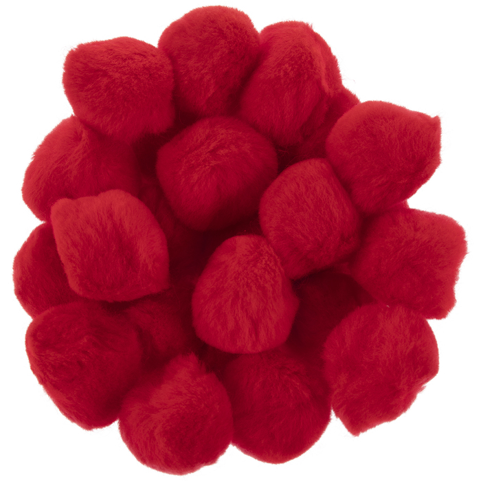 Red Pom Poms - 1 1/2" | Hobby Lobby | 536581