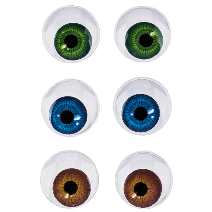Multi Pupil Paste-On Wiggle Eyes - 15mm | Hobby Lobby | 455139
