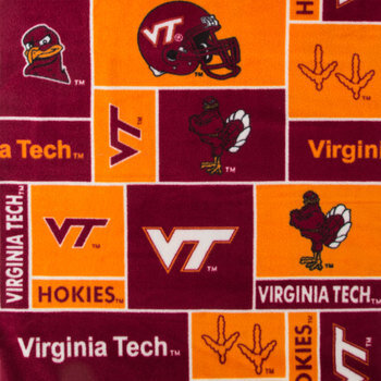 Virginia Tech Block Collegiate Fleece Fabric | Hobby Lobby | 954487