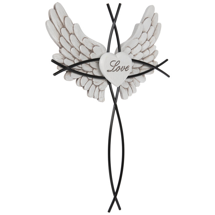 Love Winged Heart Metal Wall Cross | Hobby Lobby | 2223345