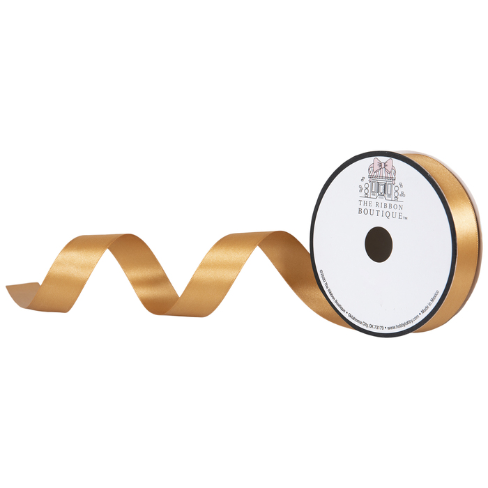 Golden Double-Face Satin Ribbon - 7/8" | Hobby Lobby | 545038