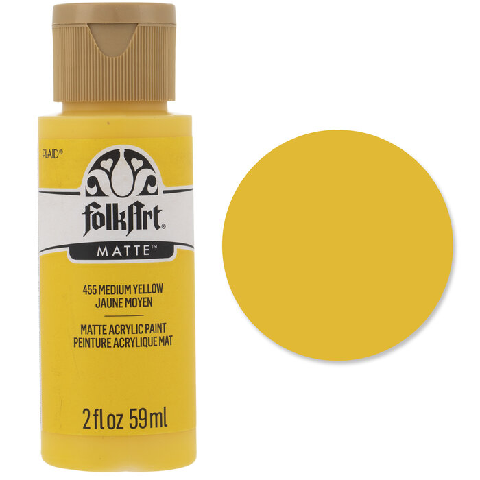 Medium Yellow FolkArt Acrylic Paint | Hobby Lobby | 895722