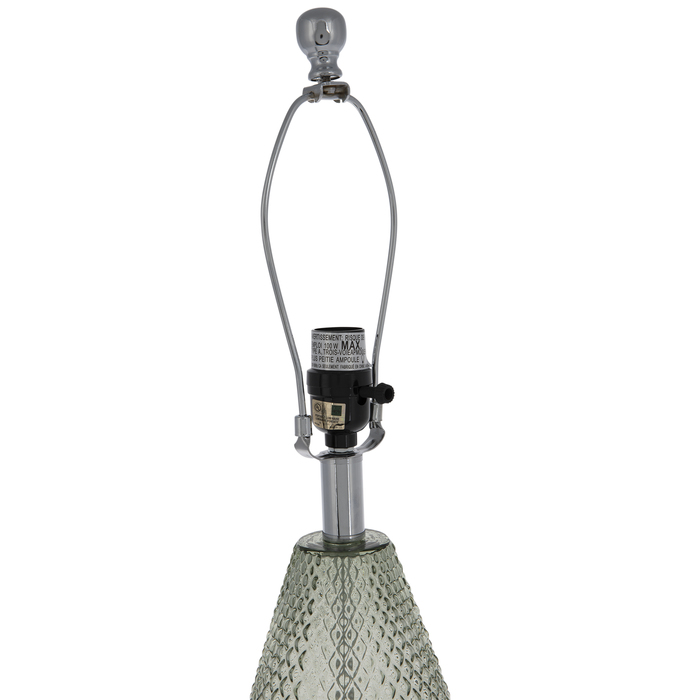 Green Diamond Pattern Glass Lamp | Hobby Lobby | 1917947