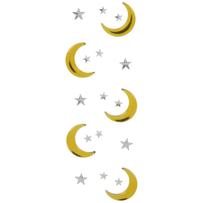Moons & Stars Rhinestone Stickers | Hobby Lobby | 2209955