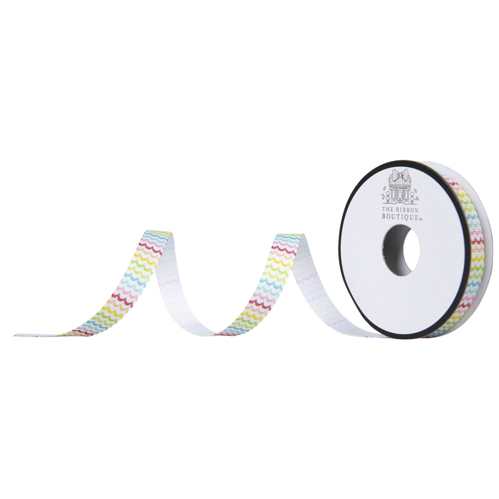 Multi-Color Wavy Grosgrain Ribbon - 3/8" | Hobby Lobby | 1524222
