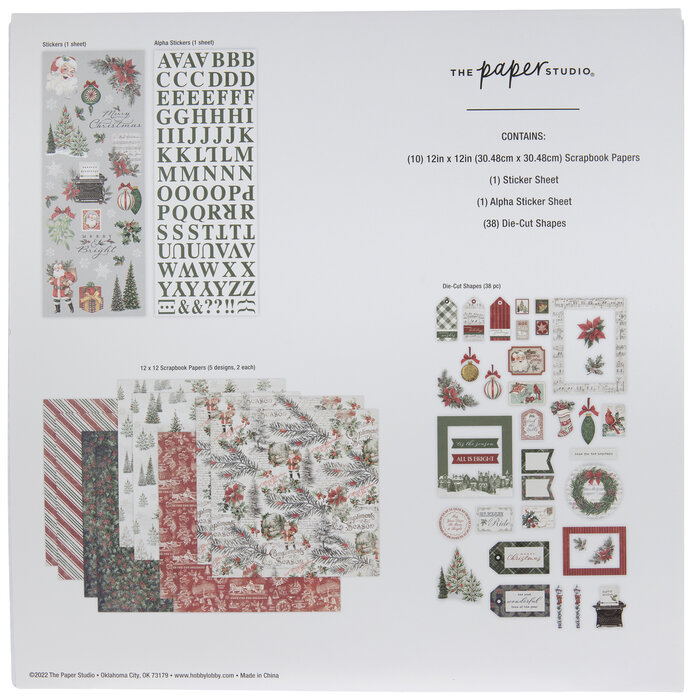 Vintage Christmas Scrapbook Kit | Hobby Lobby | 2250363