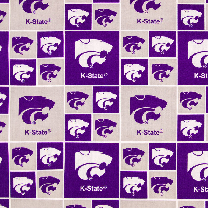 Kansas State Block Collegiate Cotton Fabric | Hobby Lobby | 952507
