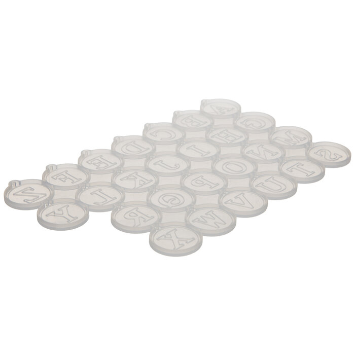 Round Alpha Charm Silicone Mold | Hobby Lobby | 2265403