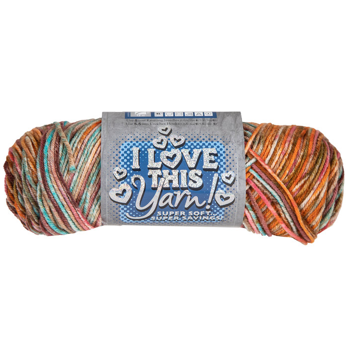 Orange Burst Print I Love This Yarn | Hobby Lobby | 872861