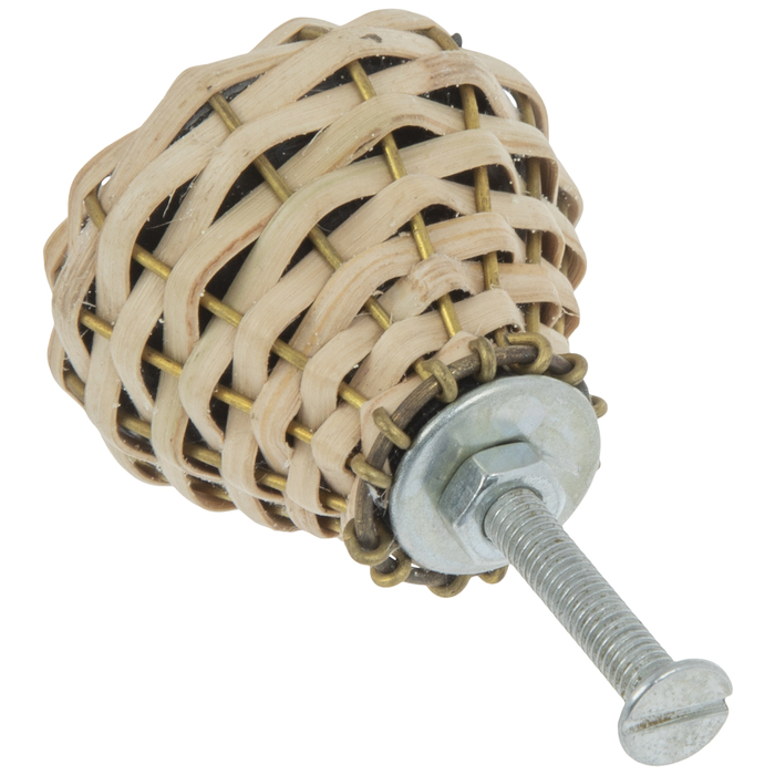Tan Woven Straw & Wire Knob | Hobby Lobby | 1861608