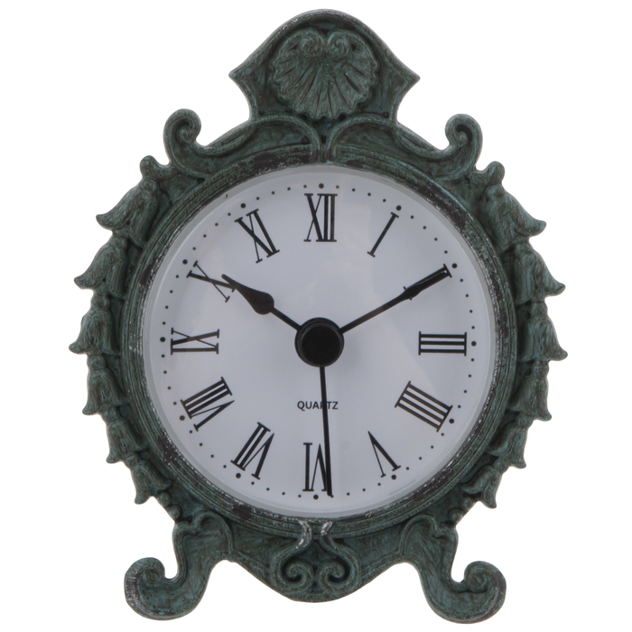 Antique Blue Pewter Metal Clock | Hobby Lobby | 632166