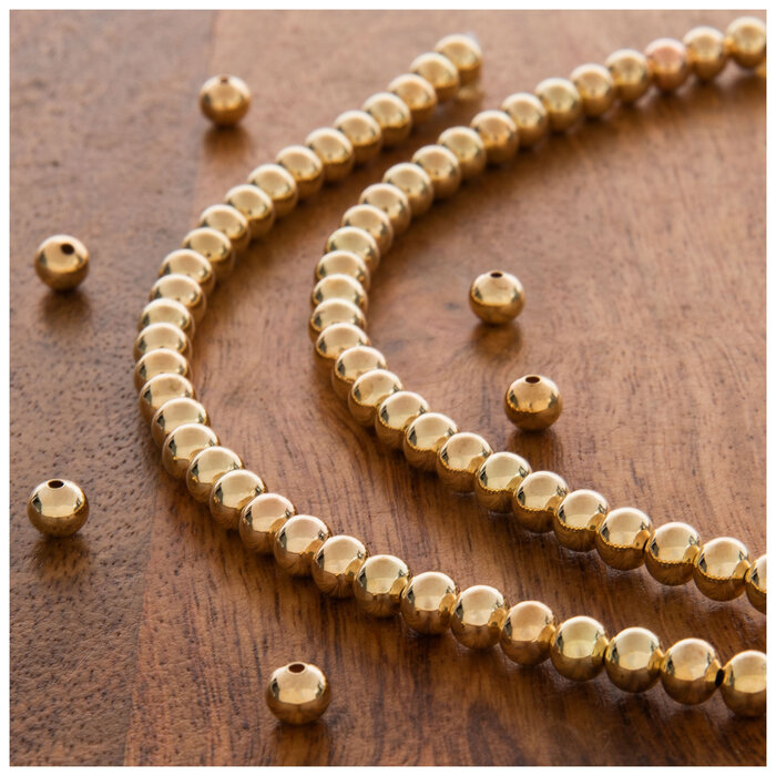 Round Metal Bead Strands | Hobby Lobby | 2082287